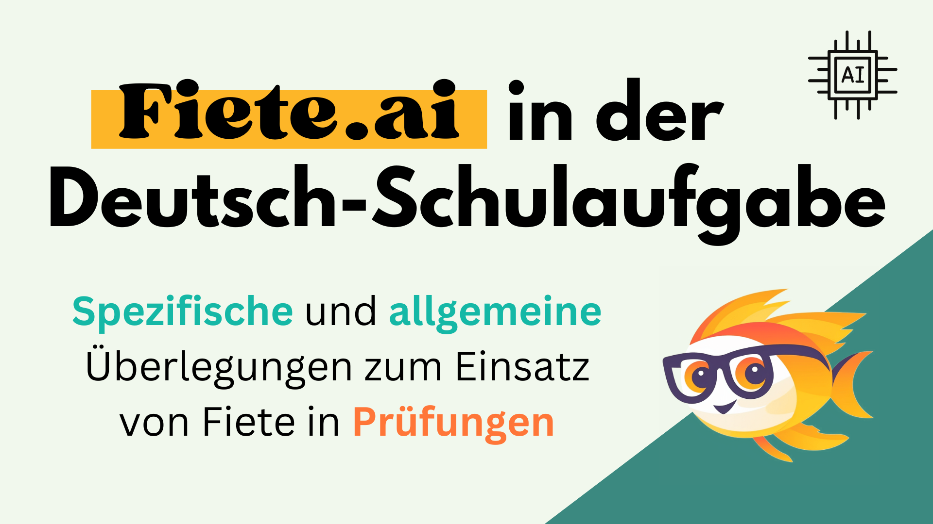 Fiete.ai in der Deutsch-Schulaufgabe